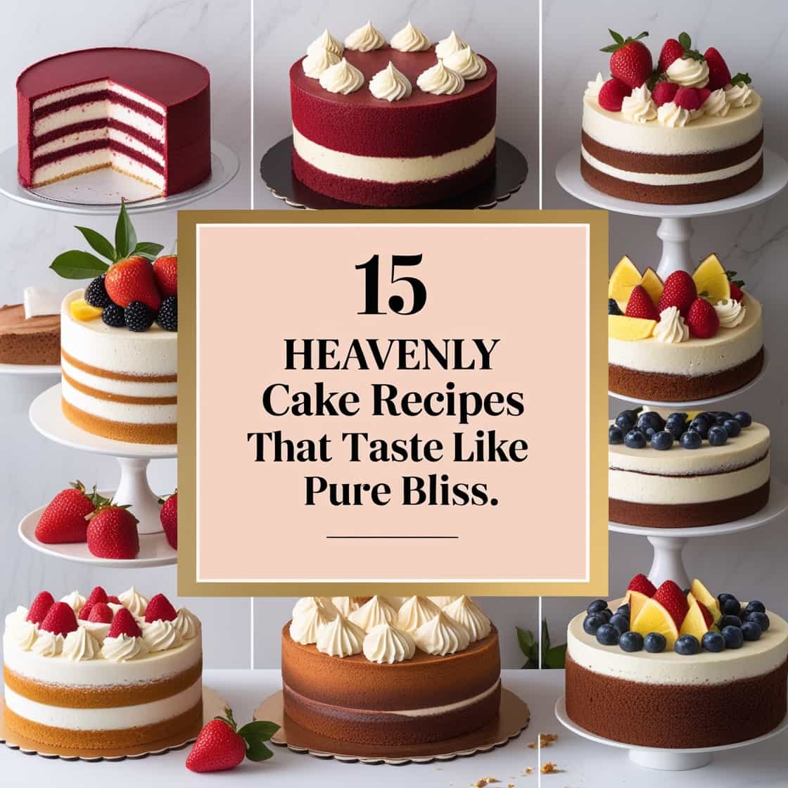 15 Heavenly Cake Recipes That Taste Like Pure Bliss - Flerra